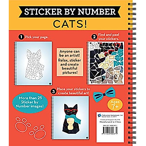Brain Games - Sticker by Number: Cats! (28 Images to Sticker)