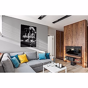 SpiritualHands Kurt Cobain Canvas Wall Art - Posters, Prints, and Decorations for Nirvana Fans - Unique Memorabilia and Gifts (09 KURT COBAIN PARANOID, 8" x 12" - Ready to Hang)