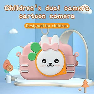 LebonYard HD Camera for Children's Photography and Video Recording, Front and Rear Dual 2000W HD Camera, Children's Camera Mini Camera