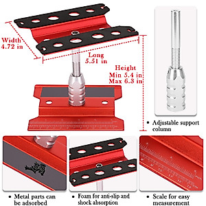 RC Car Stand and 532PCS RC Screw Kit Universal RC Tools Kit RC Car Repair Work Stand Portable RC Repair Work Station and RC Car Screws Set for 1/8 1/10 1/12 1/16 Scale RC Car