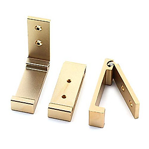 ZRM&E 3-Pack Folding Hooks Wall Door Clothes Coat Hat Bags Hangers Space Saving Racks Holder Aluminum Alloy Kitchen Bathroom Rustproof Towel Hooks Foldable Single Hook Gold