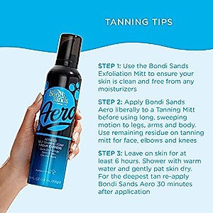 Bondi Sands Aero 1-Hour Express Self Tanning Foam | Lightweight, Coconut Tanning Foam Quickly Provides a Healthy, Flawless, Bronzed Glow | 7.61 fl oz/225 mL
