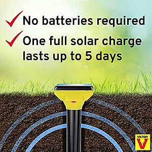 Victor M9014 Solar Powered Sonic Spike, Black