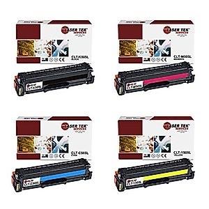 Laser Tek Services Compatible Samsung CLT-K505L CLT-C505L CLT-M505L CLT-Y505L High Yield Toner Cartridge Replacement for Samsung ProXpress C2620DW Printers (Black, Cyan, Magenta, Yellow, 4 Pack)