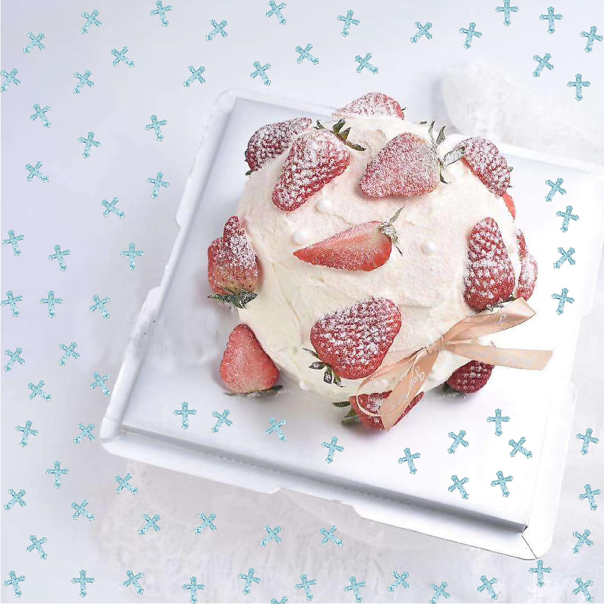 Confetti Crossed Sequins Table Confetti Metallic Foil Sprinkles or DIY for Thanksgiving Birthday Bachelorette Wedding Engagement Bridal Shower Party Favors(Crossed Silver)