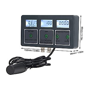 Water Quality Monitor, Automatic Correction Multi Parameter Water Quality Tester WiFi Online 24 Hour Monitoring for Aquarium(#2)