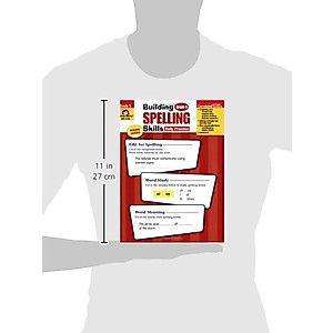 Evan-Moor Building Spelling Skills, Grade 5 - Homeschooling & Classroom Resource Workbook, Reproducible Worksheets, Teaching Edition, Spelling Strategies, Reading and Writing Skills