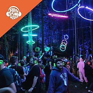 Silent Sound System 50 Pack Silent Disco LED Headphone Package (50 RF Headphones, 3 Transmitters)