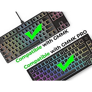 Glorious Aura V2 (Black) - PBT Pudding Keycaps for Mechanical Keyboards - ANSI (US), ISO Compatible - Supports Full Size, TKL, 75%, 60% Layouts