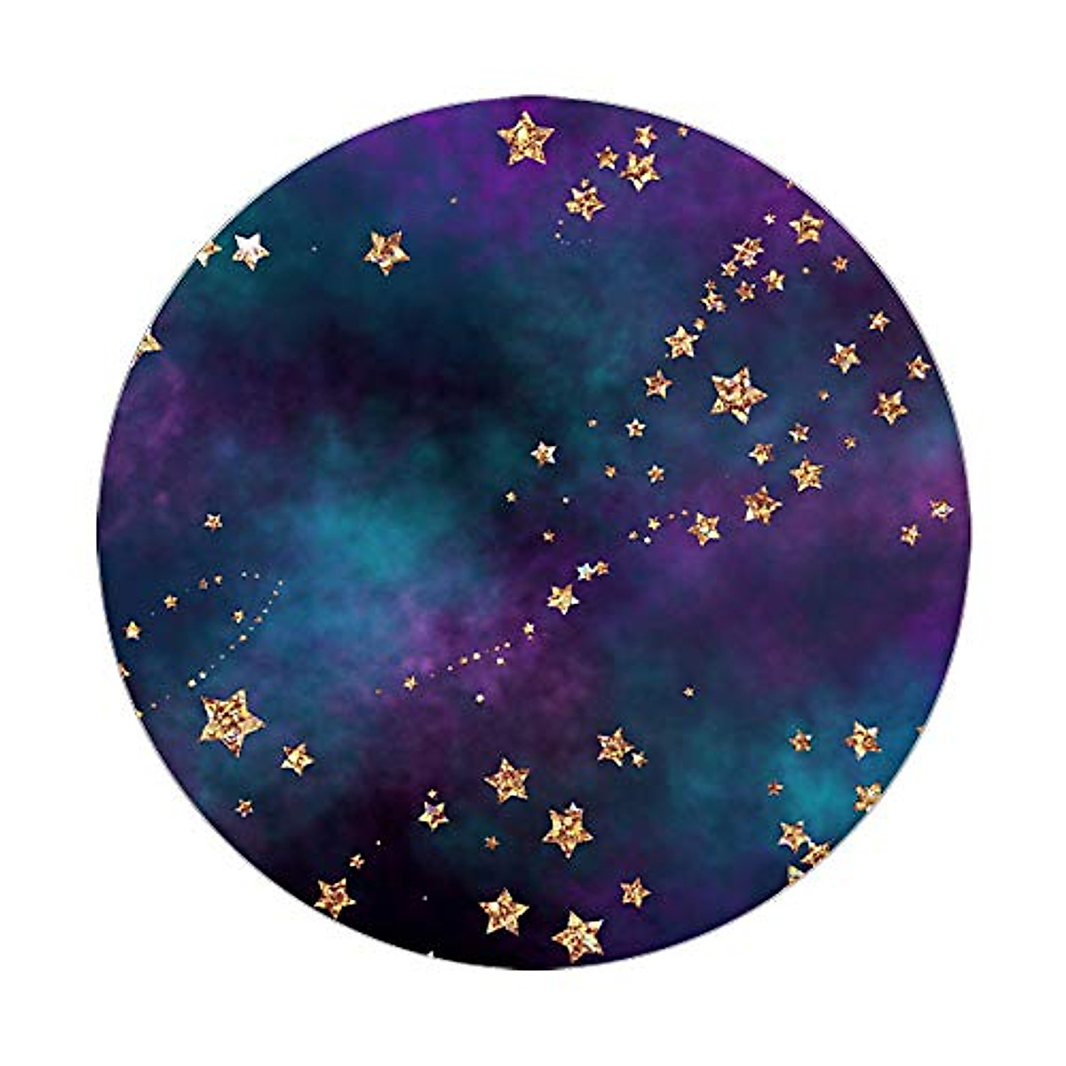 Galaxy Space in Blue Green Yellow Cyan Purple Pink AEHP666 PopSockets PopGrip: Swappable Grip for Phones & Tablets