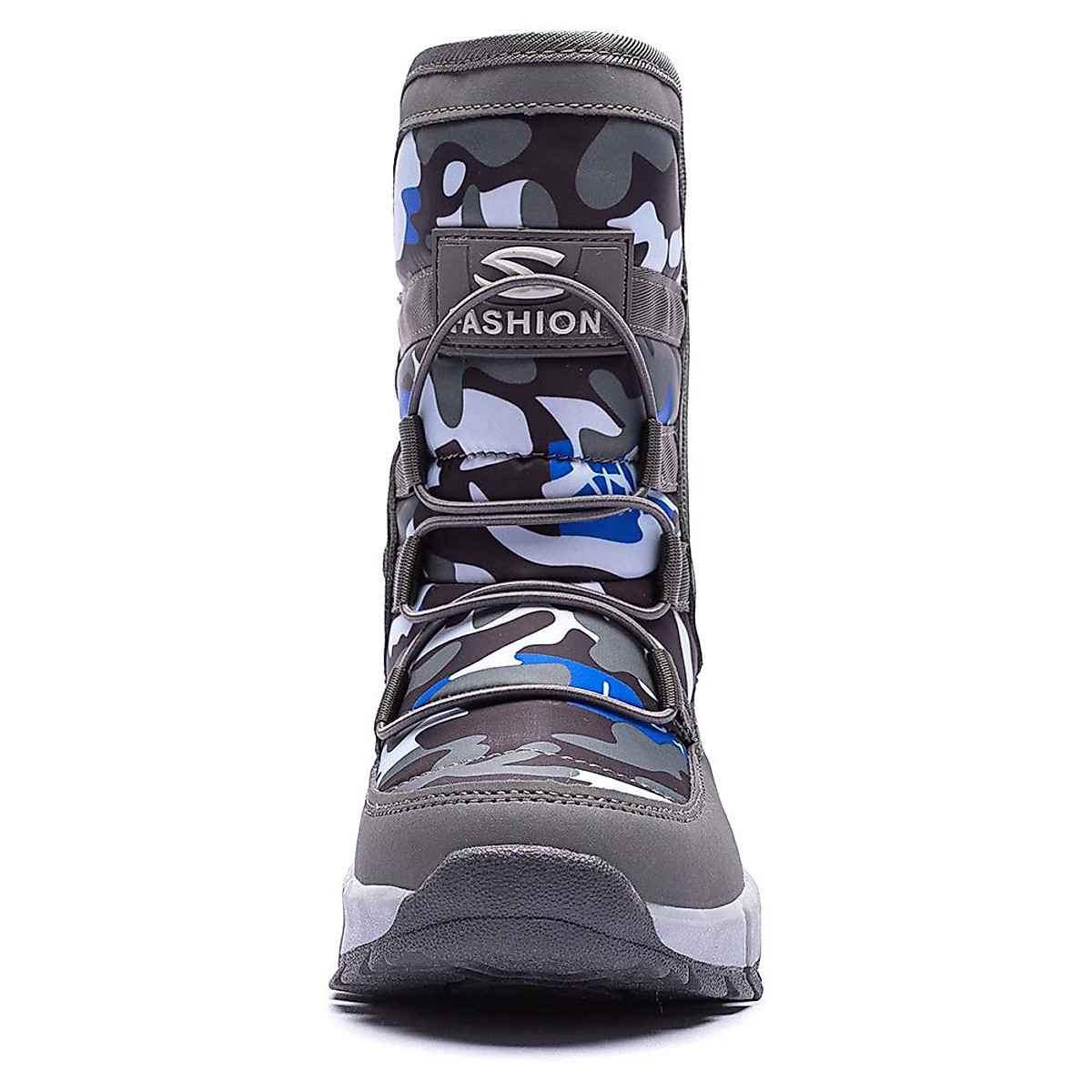 Boys Girls Snow Boots Outdoor Waterproof Winter Kids Shoes Big Kid 6.5, Grey