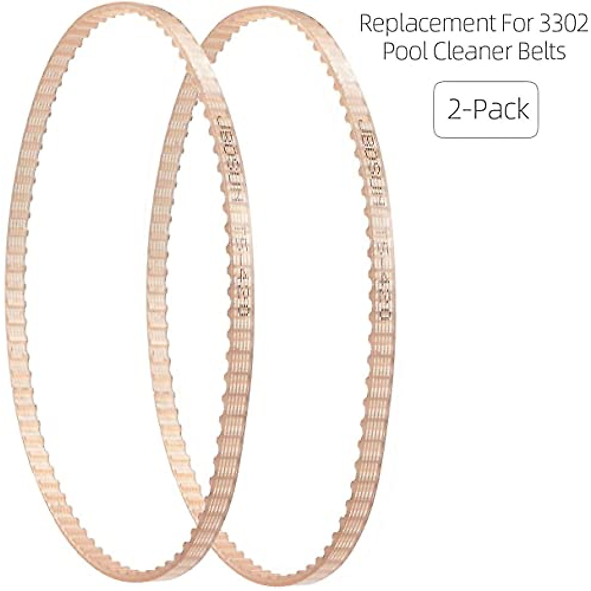 Pool Cleaner Drive Belts Replacement - for Aquabot Parts 3302 A3302PK Pool Cleaner Belts - 2 Pack