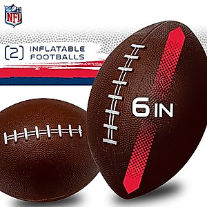 Franklin Sports NFL Inflatable Target Toss Game - Kids Mini Football Throwing Game Set - Portable Indoor + Outdoor Toy Football Target + Mini Footballs - 51"