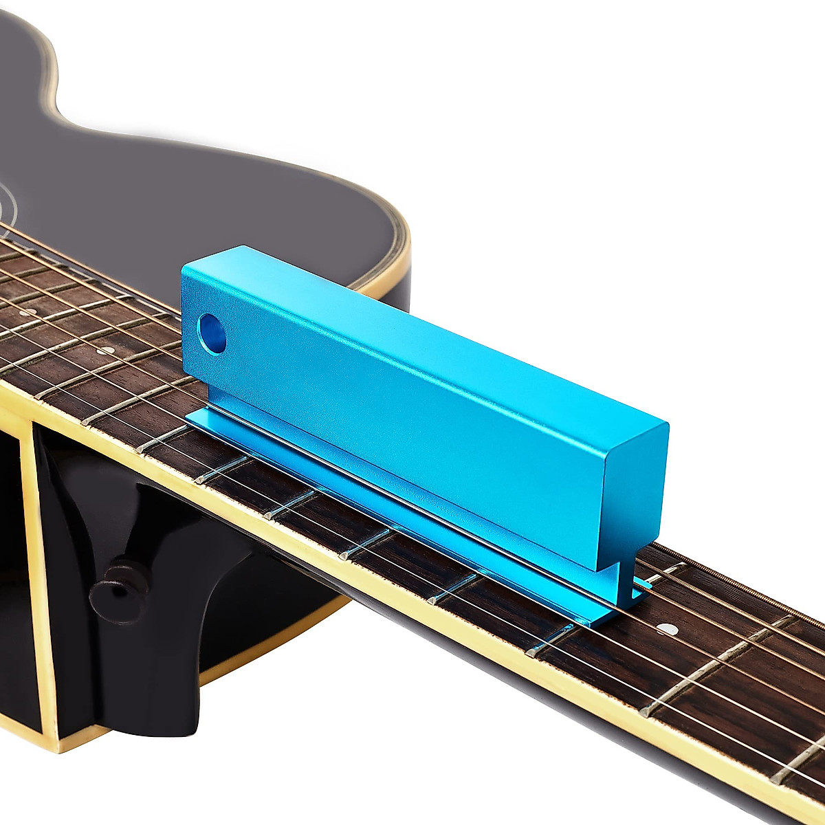 Meideal Guitar Fret Understring Leveler, Aluminum Fret Leveling Sanding Beam File Bar, Pro Luthier Repair Tool for Guitar & Bass (4.5 inch)