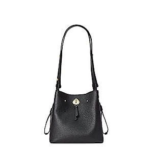 Kate Spade New York Marti Small Convertible Drawstring Bucket Bag (Black)
