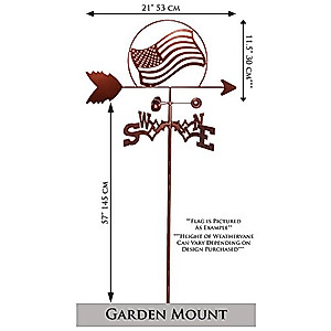 SWEN Products Hand Made Cobra Helicopter Garden Stake Weathervane ~New~