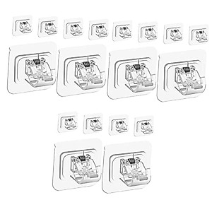 XENITE Shower Curtain Hooks 6pcs Towel Drilling Bracket Curtain Mount Nail Brackets Free Drill Holder Hooks No Rod Plastic Clips Storage Adhesive Hangers Wall Holders Supports Curtain Hooks Brackets (