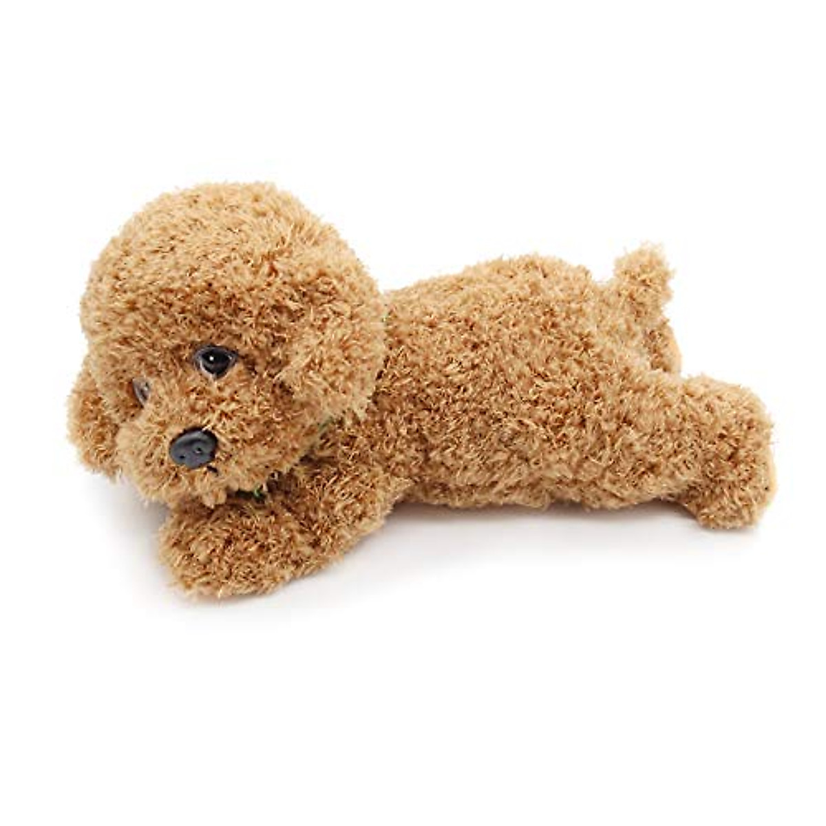 oits cute Simulation Poodle Dog Stuffed Animal Soft Plush Puppy Toys (Brown 11")