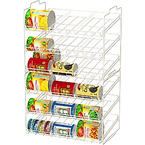 DecoBros Supreme Stackable Can Rack Organizer, White