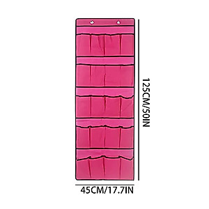 convinced8 Over The Door Shoe Organizer, Hanging Shoe Rack Holder for Door -20 Pockets -17.7'' x50''- Large Non Woven Fabric Pockets for Storage Sneakers High Heeled Shoes Slippers