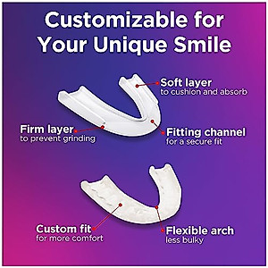 The Doctor's NightGuard, Mouth Guard for Grinding Teeth, Dental Guard for Bruxism, Night Guard for Teeth, 1 Pack