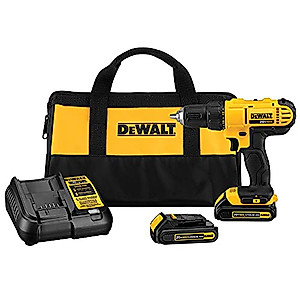 Dewalt DCD771C2R 20V MAX Cordless Lithium-Ion 1/2 in. Compact Drill Driver Kit (Renewed)