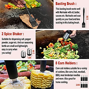 N NOBLE FAMILY 38PC Flat Top Grill Griddle Accessories Set - Must Have for Your Outdoor Griddle with Professional Griddle Spatula, Cleaning Kit, Grill Basting Cover - Ideal Griddle Gift for Men Women