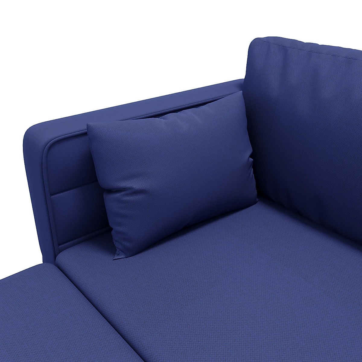 YOUGUO Modular Sectional Sofa U-Shaped Sofa, 110 Inch Modular Sectional Sofa Couch with Storage Seats, Linen Reversible Sectional Sofa for Living Room Apartment, Blue