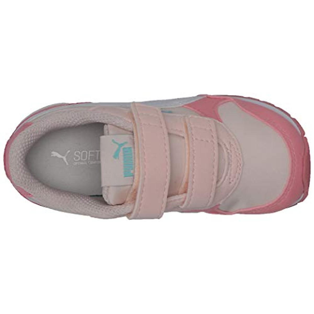 PUMA girls St Runner 2 Hook and Loop Sneaker, Rosewater-peony-puma White, 10 Toddler US