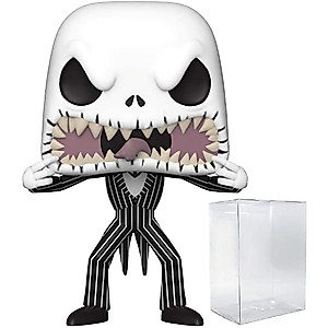 Funko Disney: The Nightmare Before Christmas - Jack Skellington (Scary Face) Pop! Vinyl Figure (Bundled with Compatible Pop Box Protector Case)