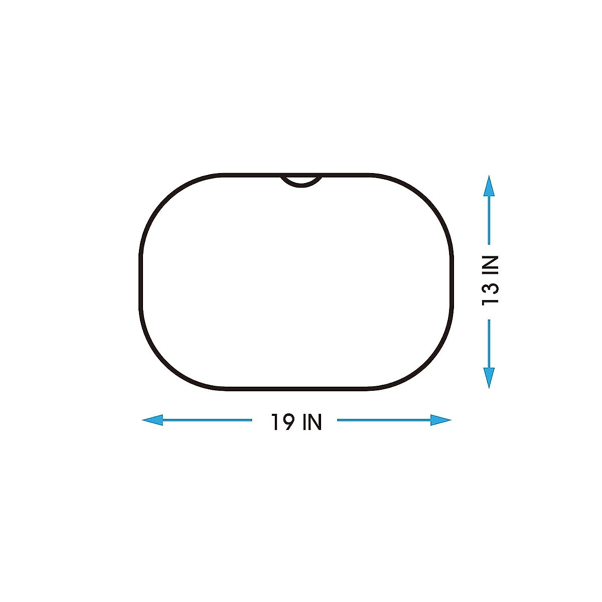 Ophthalmic Black Universal Phoropter Refractor Protective Dust Cover Nylon Zipper 19" L x 13" W