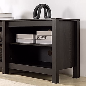 Zinus Camden TV Stand for TVs up to 65” / Contemporary Entertainment Center with Open Shelving/TV Stand with Storage/Living Room or Bedroom Furniture, Espresso