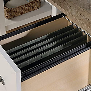 Sauder Cottage Road Desk, Soft White finish