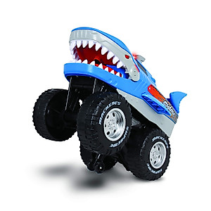 NKOK Supreme Machines Chompers - Shark, Has Engine and Stunt Driving Sounds, let’s you Rock Out to Music, Has Working Lights and Sounds, For Ages 3 and up