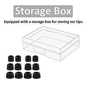 6 Pairs Double Flange Compatible with Beats Studio Buds/Fit Pro Ear Tips, S/M/L Replacement Noise Isolation Silicone Eartips Earbuds Fit in Case for Beat Studio Buds - 2 Flange Black