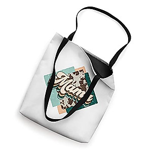 Western Country Boho Mama Cowhide Turquoise Western Mama Tote Bag