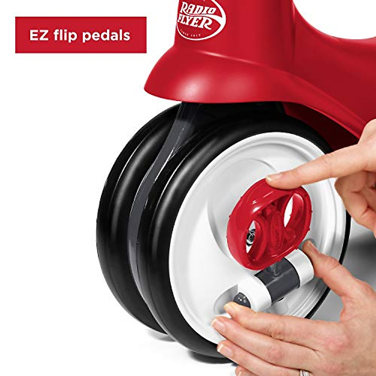 Radio Flyer Scoot 2 Pedal Ride on Bike, Ride On Toy for Ages 1-3