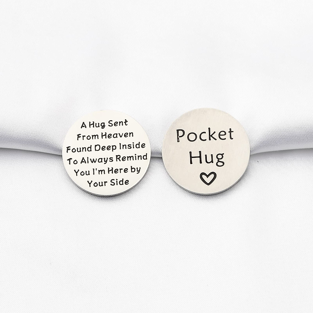 TGBJE Memorial Hug Token Gift Sympathy Gift Loss of Loved One Gift Remembrance Pocket Token Gift Bereavement Coin Gift (Heaven Token)