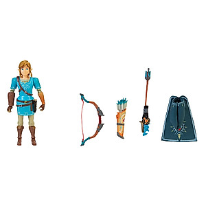 The Legend of Zelda Breath of The Wild Link Exclusive Action Figure [Tunic, Bow, Arrow & Quiver]