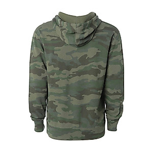 Independent Trading Co. - Lightweight Full-Zip Hooded Sweatshirt - AFX90UNZ - M - Forest Camo