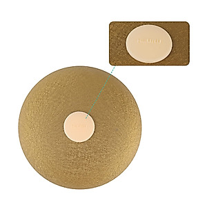 LeSage Steel Tongue Drum 3 inch 6 notes Mini Handpan Drum Percussion Instrument Rain Drum Meditation Healing Concert Yoga Zen Drum Chakra Tank Drum for Beginner Adult with Bag Gold