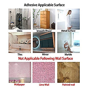 BATFE Adhesive Hair Dryer Holder No Drilling Wall Mount Hair Care Styling Tool Organizer Storage for Blow Dryer Curling Wand Straightener Brushes