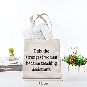 G2TUP Teaching Assistant Thank You Gift Make Up Accessory Bag Best Teaching Assistant Ever TA Appreciation End of Term Gift (Best Teaching Assistant Ever T)