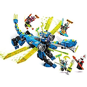 LEGO NINJAGO Jay’s Cyber Dragon 71711 Ninja Action Toy Building Kit (518 Pieces)