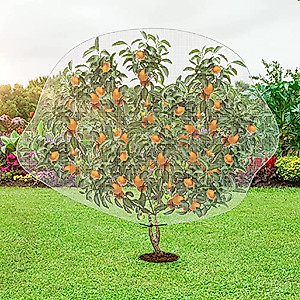 PURPLE STAR 1N 6.2 x 8.2 Feet Insect Bird Barrier Netting Mesh with Drawstring-Garden Bug Netting Plant Cover for Protect Plant Fruit Flower from Insect Bird