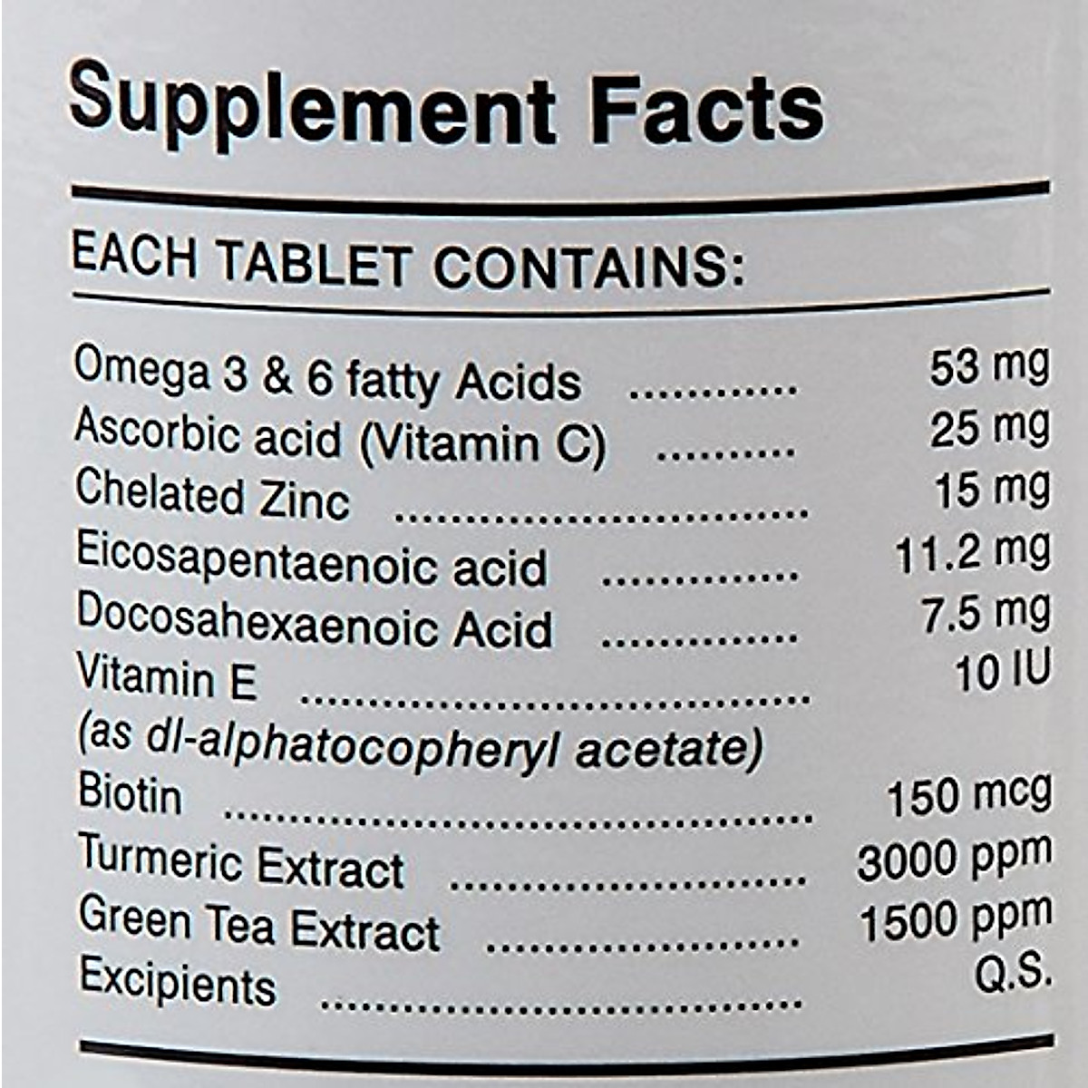 Drools Absolute Skin + Coat Tablet- Dog Supplement, 50 Piece for All Breed Sizes for Dogs Preservative-Free