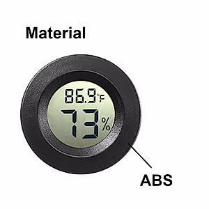 JEDEW 6-Pack Mini Digital Hygrometer Thermometer Gauge, Indoor Outdoor Temperature Humidity Meter for Greenhouse Humidors Incubators Reptile Terrarium Jars, Fahrenheit (℉) or Celsius(℃)