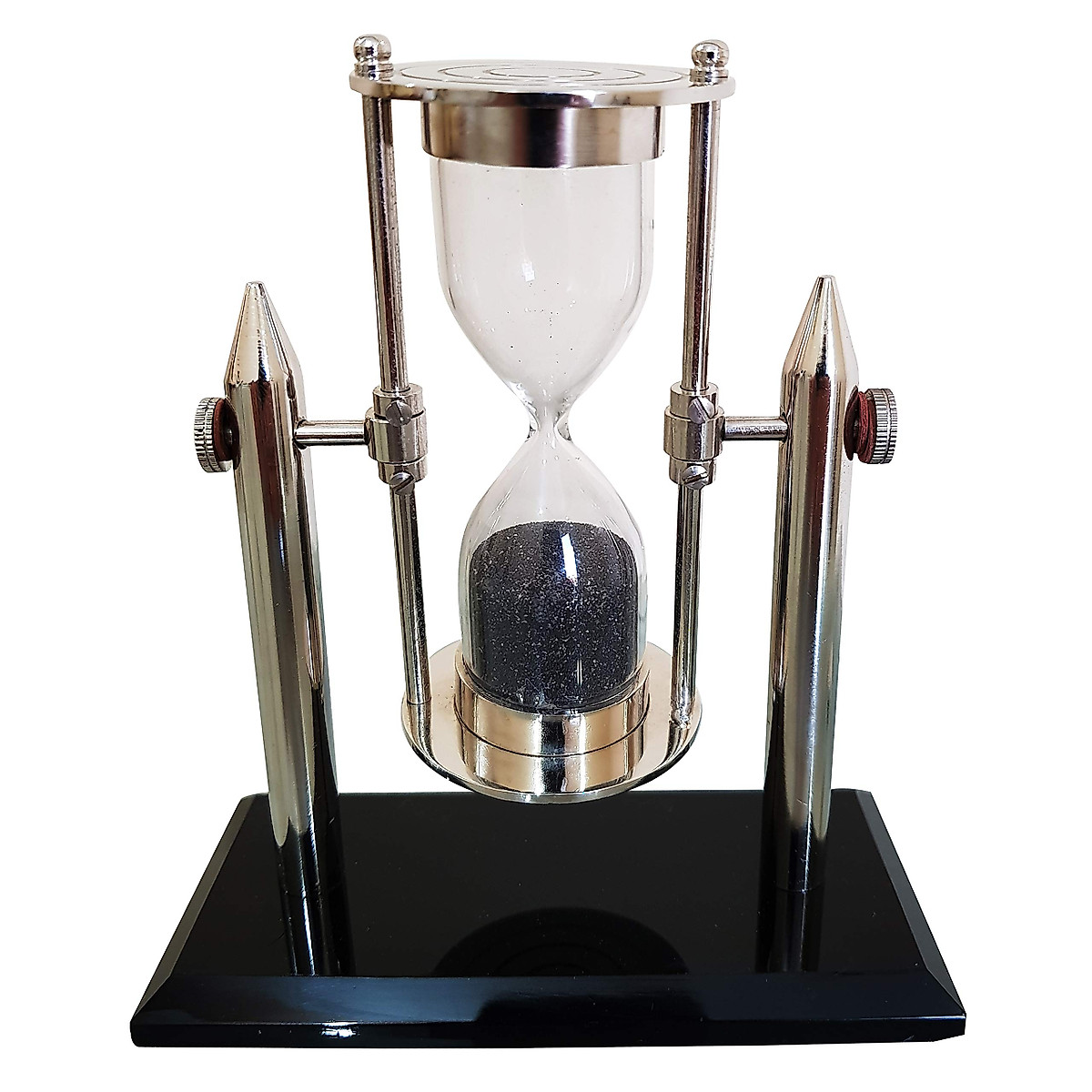Vintage Handmade Articles Antique Sand Timer Retro Table Marine Nickel Hourglass Nautical Decorative Gift Item