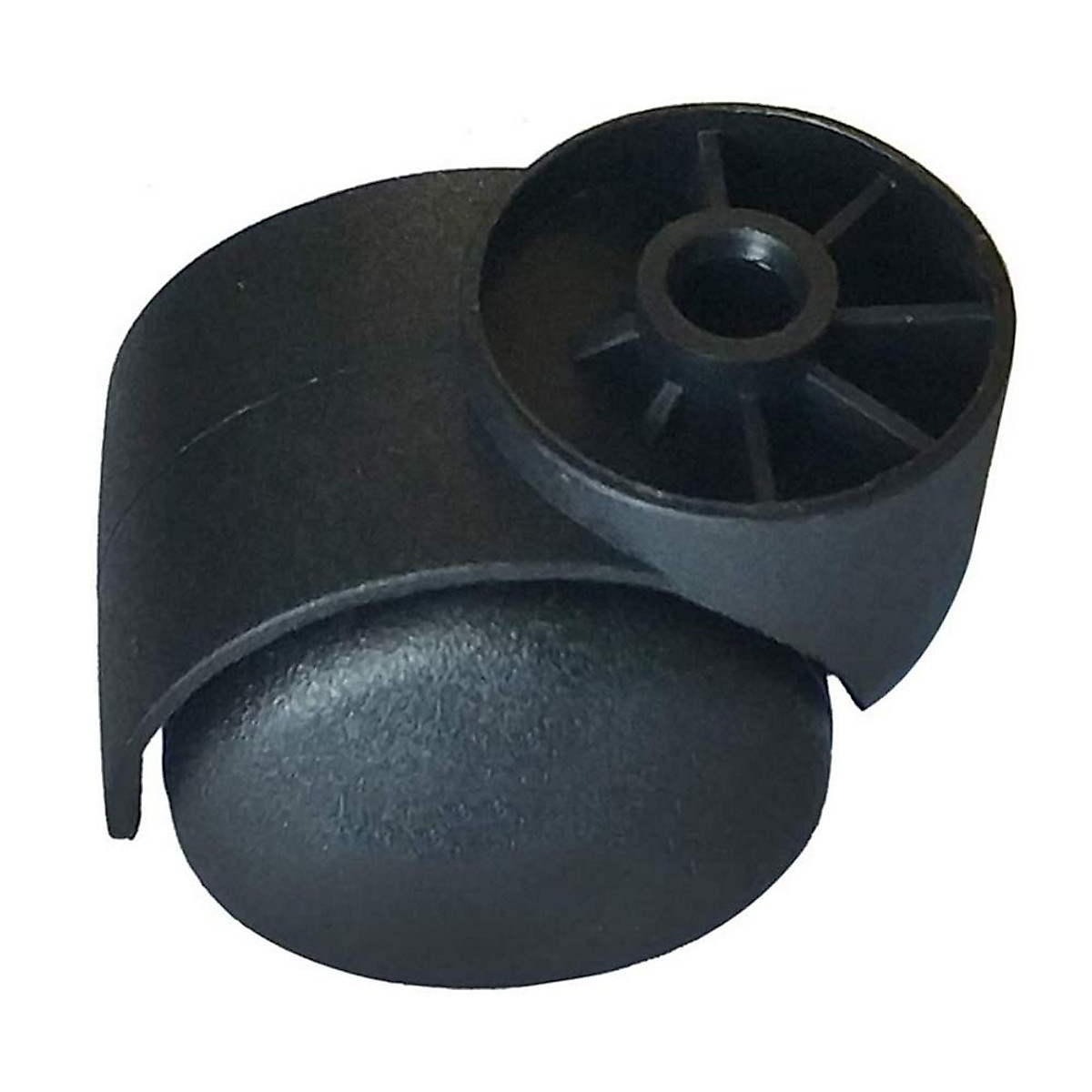 2 Inch Black Silent Stemless Caster, Furniture Casters, Replacement Swivel Chair Accessories, for Office Chair Casters, 5pcs, 150kg Capacity