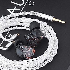 Linsoul THIEAUDIO Legacy 4 1DD+3BA Hybrid Driver in-Ear Monitor with 2 Tuning Switch, Detachable 7N OCC 0.78mm 2Pin Cable, Custom Faceplate